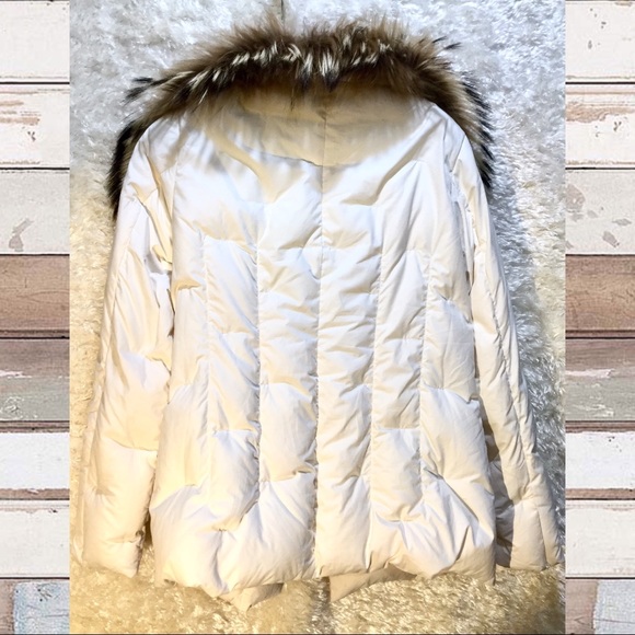 high day | Jackets & Coats | Goose Feather Puffer Coat With Real Fur ...